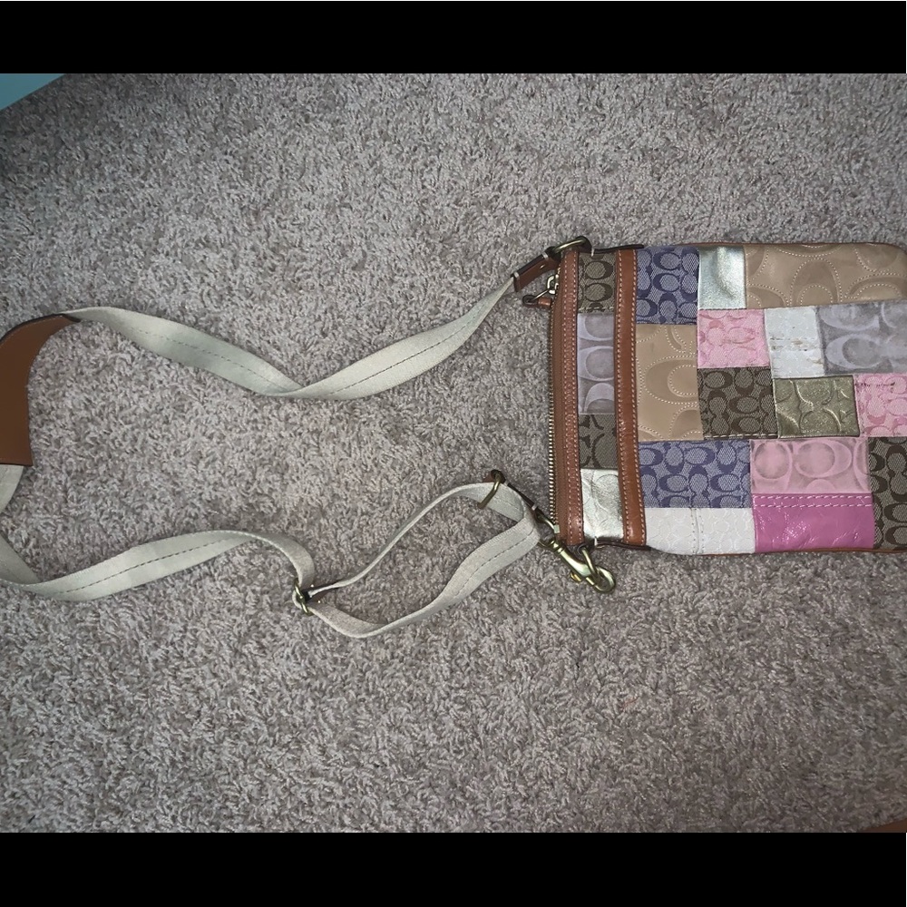 Coach Logo Patchwork Crossbody - Gem